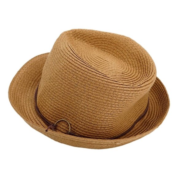 Gold Coast | Accessories | Goldcoast Mens Fedora Trilby Hat Brown Straw ...
